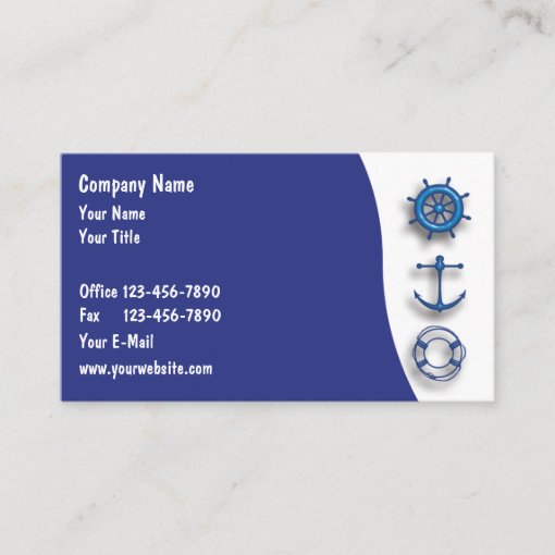 Marine Business Cards | Zazzle