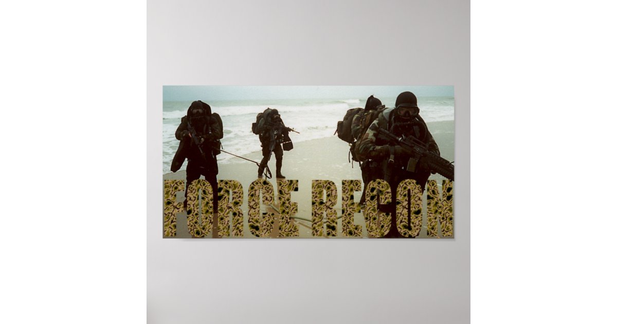 Marine Force Recon Poster | Zazzle