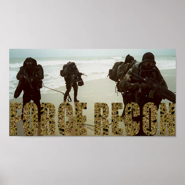 Marine Force Recon Poster | Zazzle