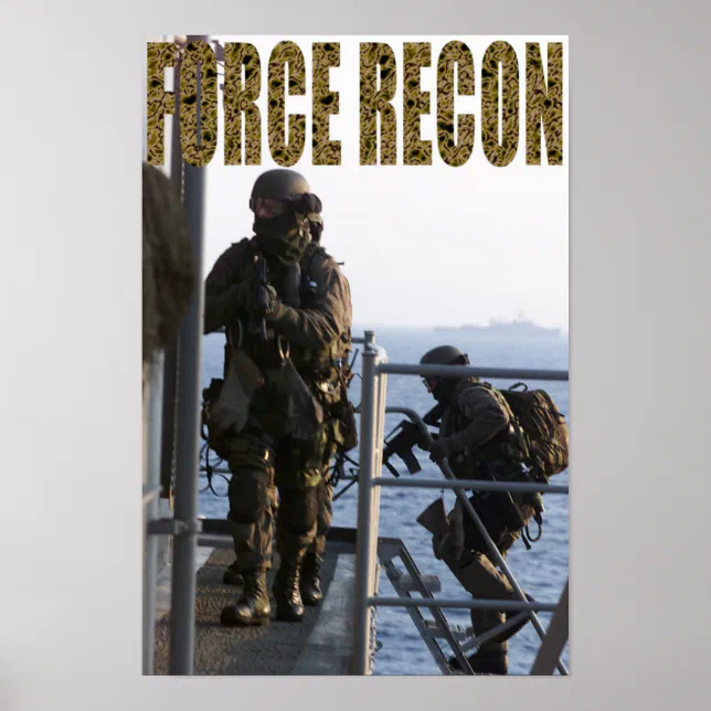 Marine Force Recon Poster | Zazzle