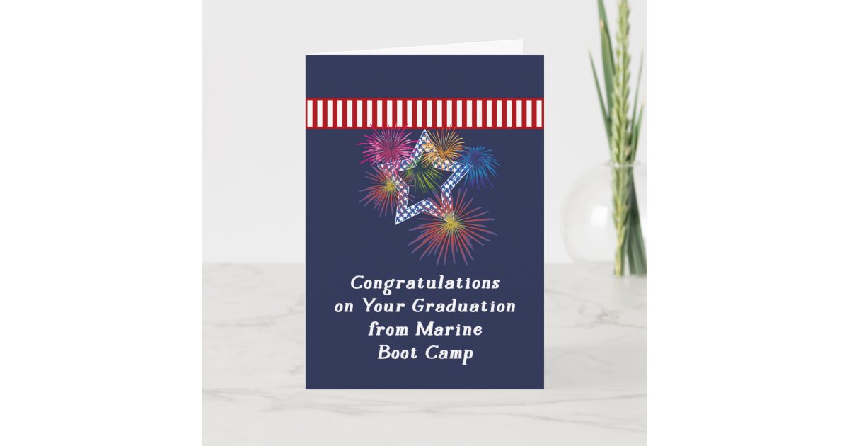 Marine Graduation Boot Camp Card | Zazzle