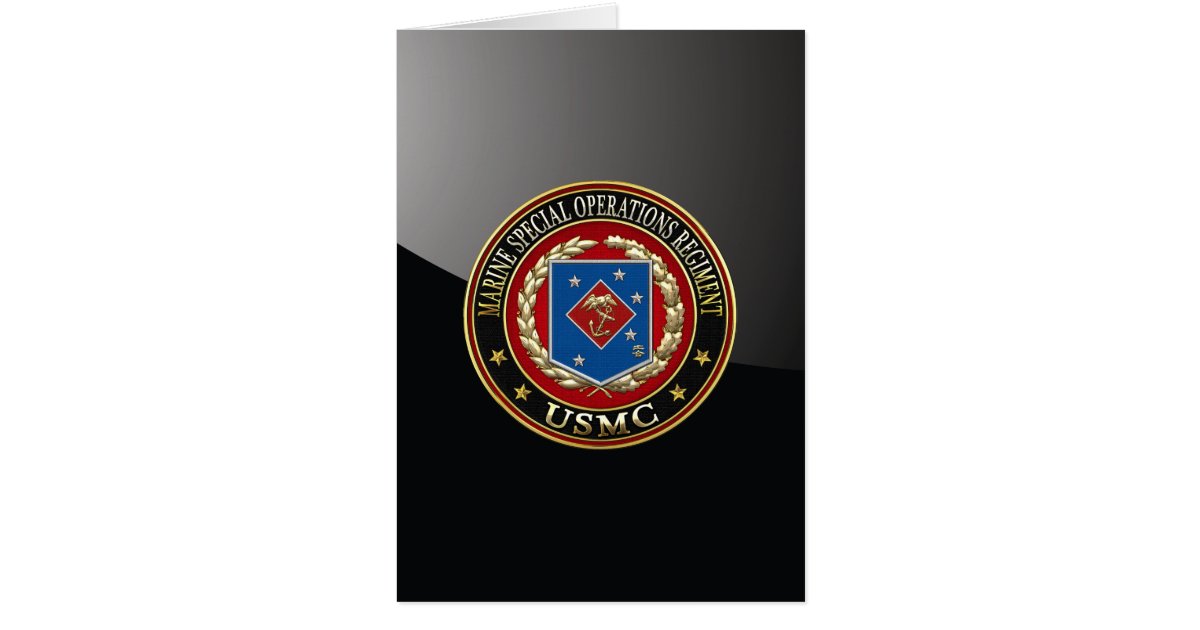 Marine Special Operations Regiment (MSOR) [3D] | Zazzle