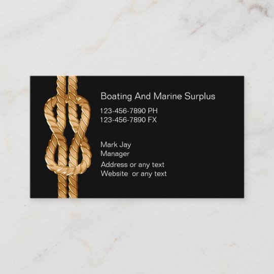 Marine Supplies Business Cards | Zazzle.com