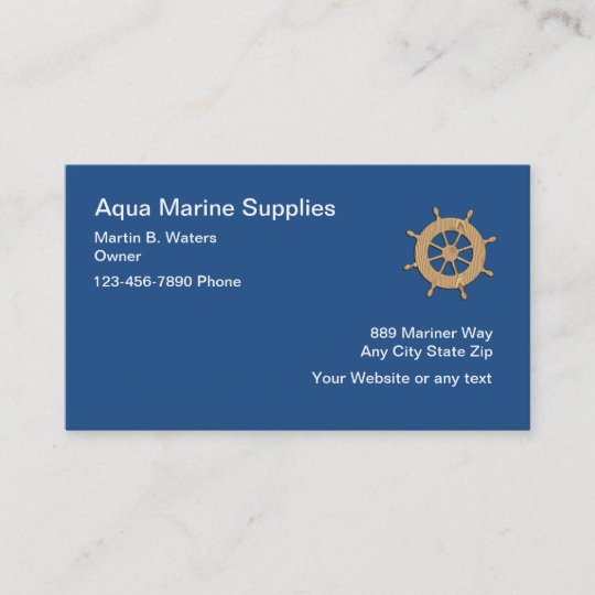 Marine Supply Business Cards | Zazzle.com