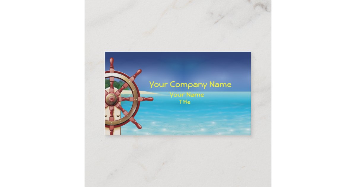 Marine Yachting Business Card Business Card | Zazzle