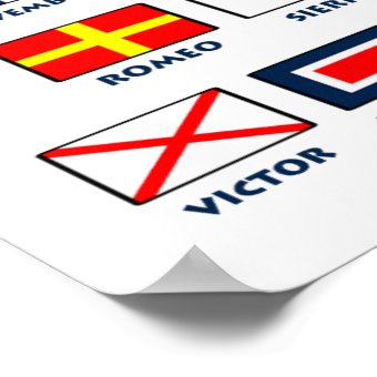 Maritime Flags. International Signs Poster | Zazzle