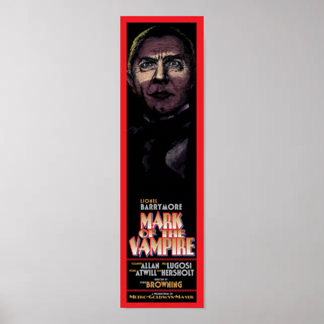 MARK OF THE VAMPIRE - CLASSIC MOVIE POSTER | Zazzle