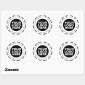 Mark the Date - Logo Calendar Stickers White | Zazzle