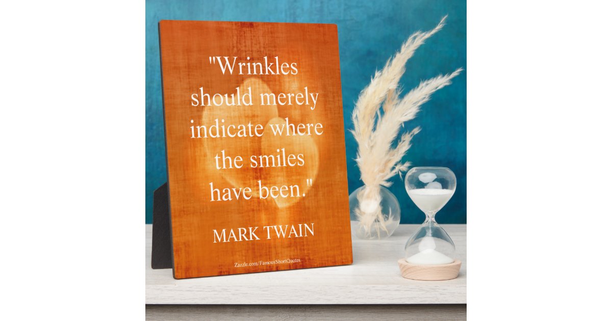 Mark Twain Birthday Quote With Hearts Plaque | Zazzle.com