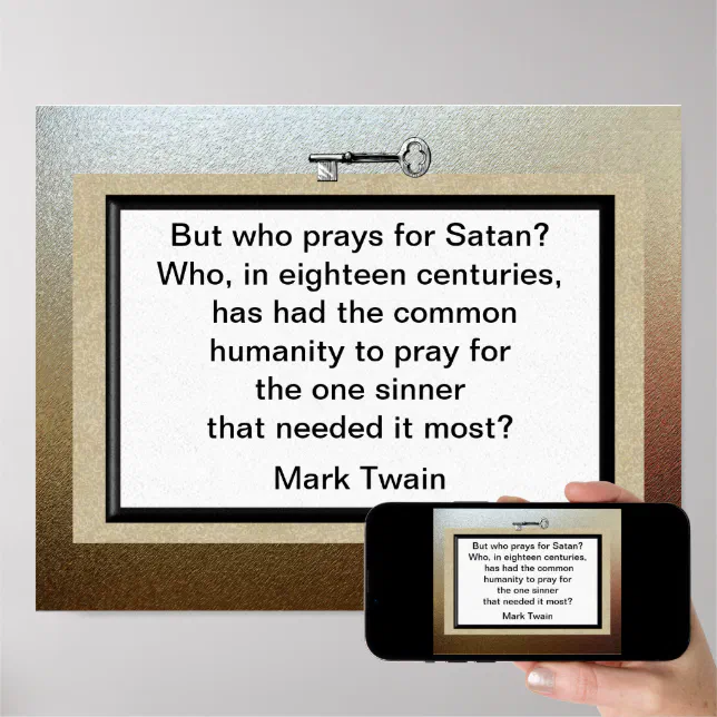 Mark Twain Quote Poster | Zazzle