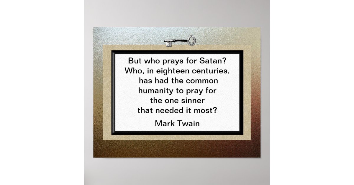 Mark Twain Quote Poster | Zazzle