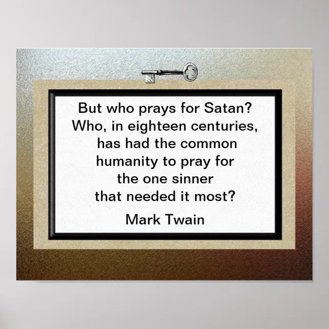 Mark Twain Quote Poster | Zazzle