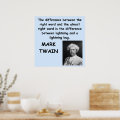 Mark Twain quote Poster | Zazzle