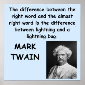 Mark Twain quote Poster | Zazzle