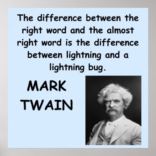 Mark Twain quote Poster | Zazzle