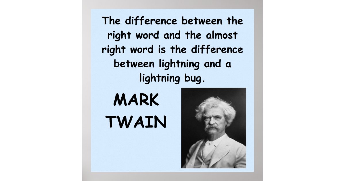Mark Twain quote Poster | Zazzle