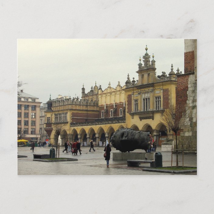 Market Square in Krakow Postcard | Zazzle.com