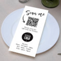 Marketing Brochure Logo Simple QR Code Rack Card | Zazzle