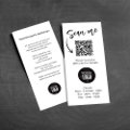 Marketing Brochure Logo Simple QR Code Rack Card | Zazzle