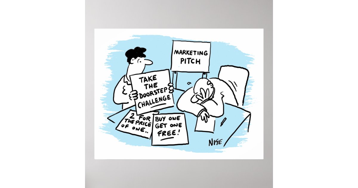 Marketing Manager with Sales Campaign Ideas Poster | Zazzle