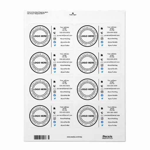 Marketing order sticker address | Zazzle