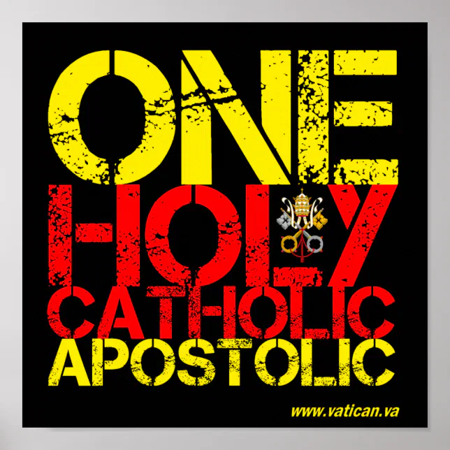 Marks of the Catholic Church Poster | Zazzle