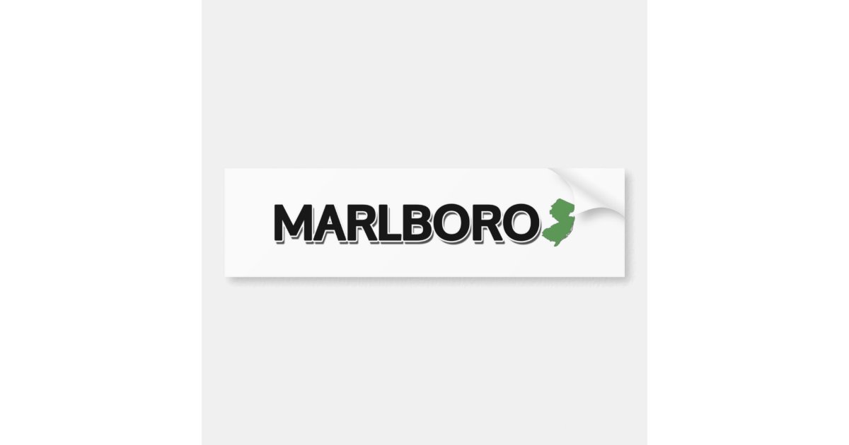 Marlboro, New Jersey Bumper Sticker | Zazzle