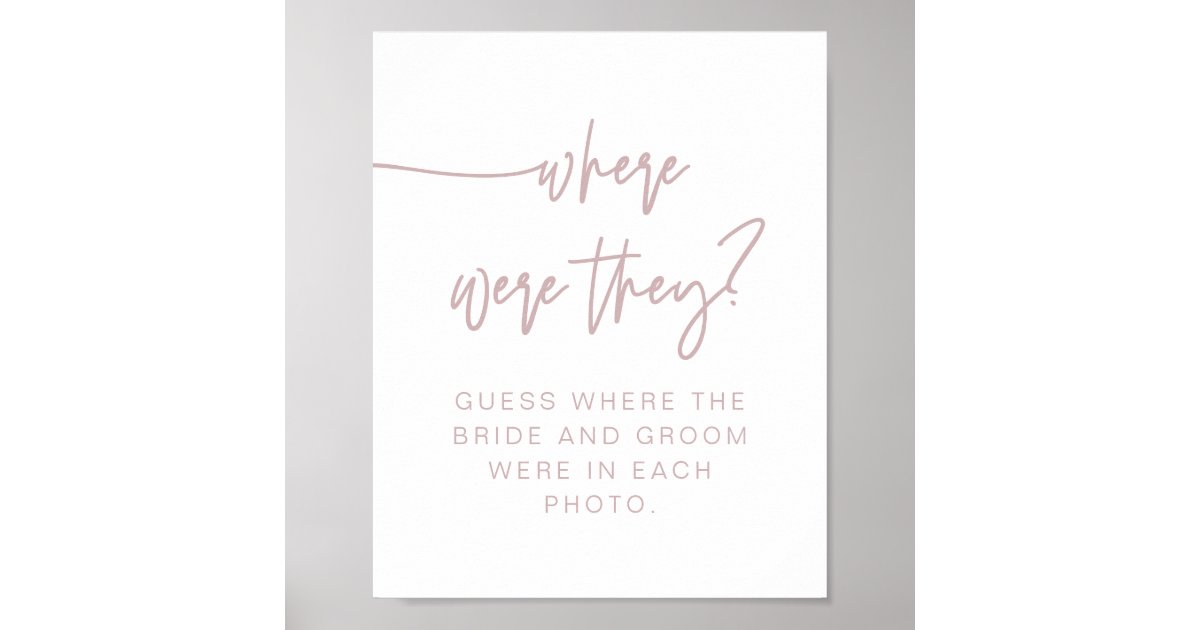 MARLO Boho Dusty Rose Where Were They Sign | Zazzle