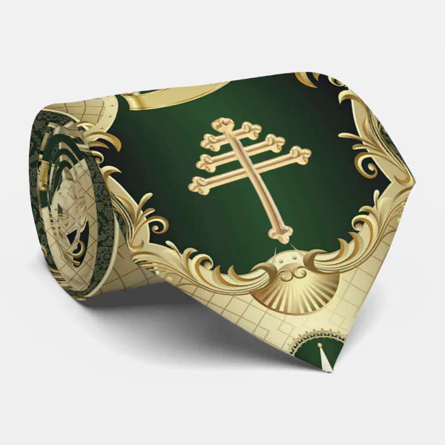 Maronite Church Cross and Lebanon Cedar Neck Tie | Zazzle