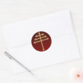 Maronite Cross Gold Sticker | Zazzle