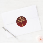 Maronite Cross Gold Sticker | Zazzle