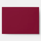 Maroon A7 Envelope 5"x7" with Striped Lining | Zazzle