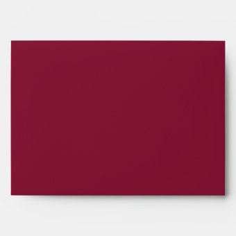 Maroon A7 Envelope 5"x7" with Striped Lining | Zazzle