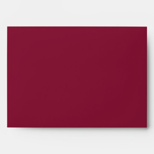 Maroon A7 Envelope 5"x7" with Striped Lining | Zazzle