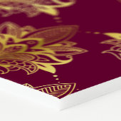 Maroon and gold Gomata wedding welcome sign | Zazzle