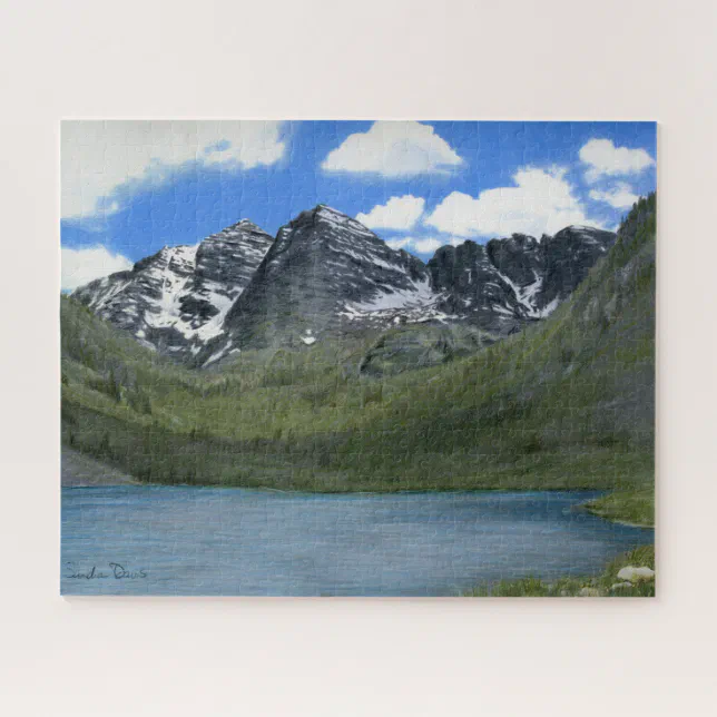 Maroon Bells Drawing Puzzle | Zazzle