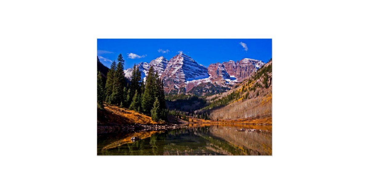 Maroon Bells Poster | Zazzle
