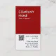 maroon bold design your own QR code Business Card | Zazzle