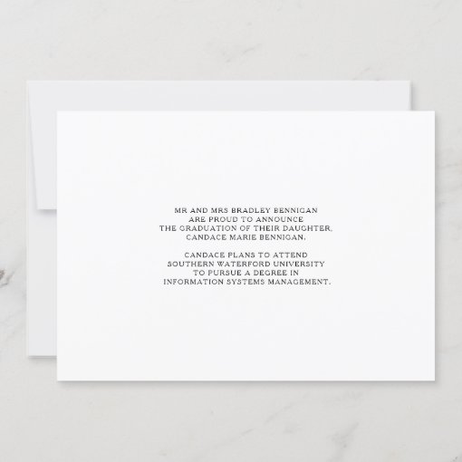 Maroon Burgundy CONGRATS GRAD Typography Photo Announcement | Zazzle