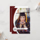 Maroon Curved Frame Photo Graduation Invitation | Zazzle