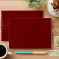 Maroon Custom Invite Envelopes - White Inside | Zazzle