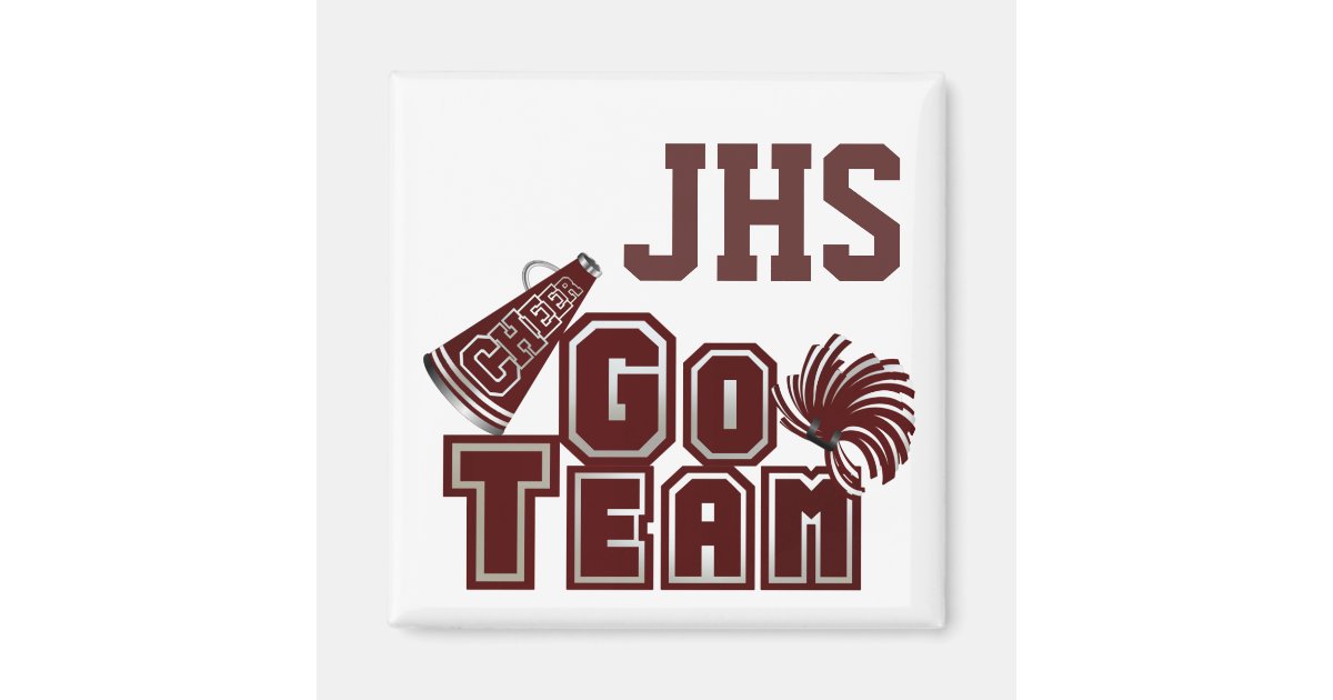 Maroon Custom School Spirit Magnet | Zazzle