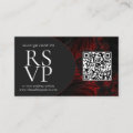 Maroon Elegant QR Code RSVP Muslim Wedding Website Enclosure Card | Zazzle