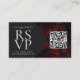 Maroon Elegant QR Code RSVP Muslim Wedding Website Enclosure Card | Zazzle