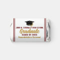 Maroon Gold Congratulations Graduation Party Hershey's Miniatures | Zazzle