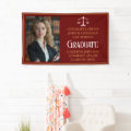 Maroon Gold Law School Photo Graduation Party Banner | Zazzle
