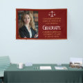 Maroon Gold Law School Photo Graduation Party Banner | Zazzle