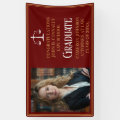 Maroon Gold Law School Photo Graduation Party Banner | Zazzle