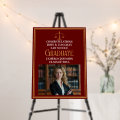 Maroon Gold Law School Photo Graduation Party Foam Board | Zazzle