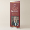 Maroon Gold Law School Photo Graduation Party Retractable Banner | Zazzle